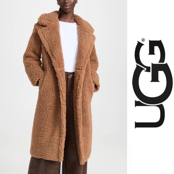 UGG | Jackets & Coats | Ugg Millard Style Gertrude Long Teddy Coatnwt ...